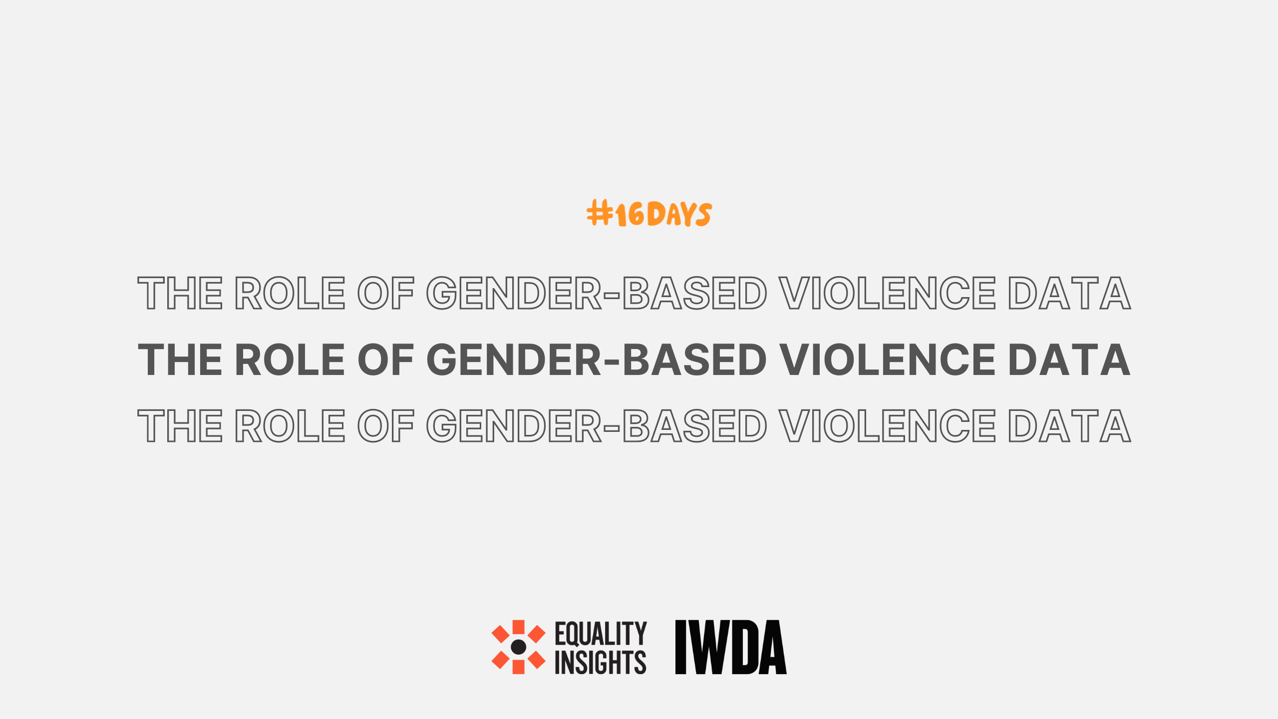 The role of gender-based violence data