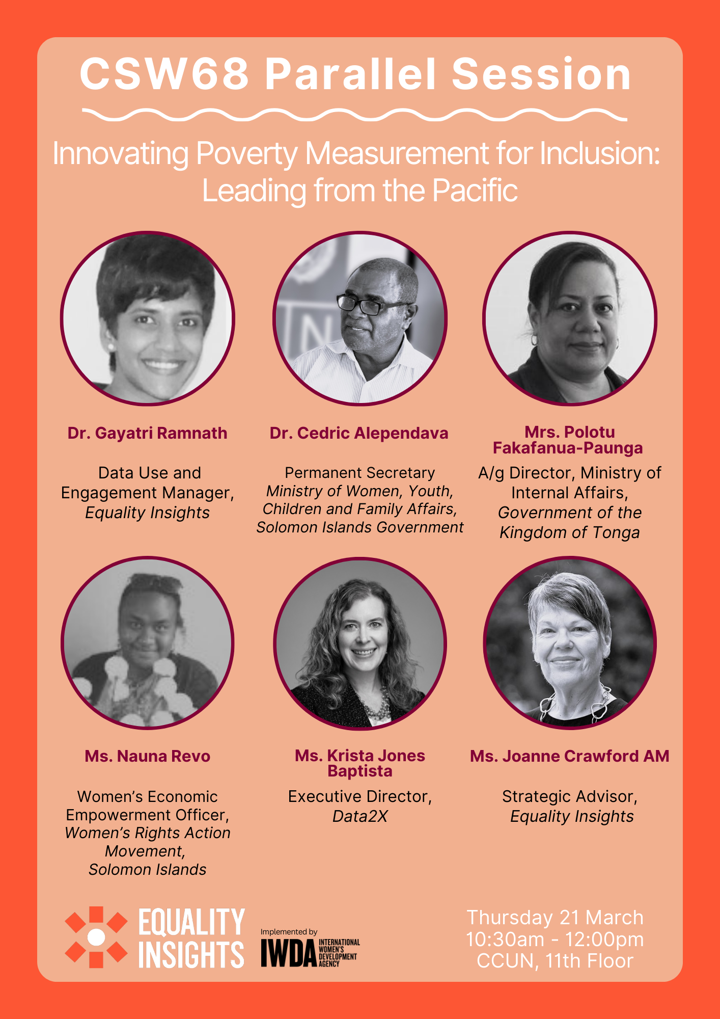 Equality Insights at CSW 68. Equality Insights at CSW 68.
